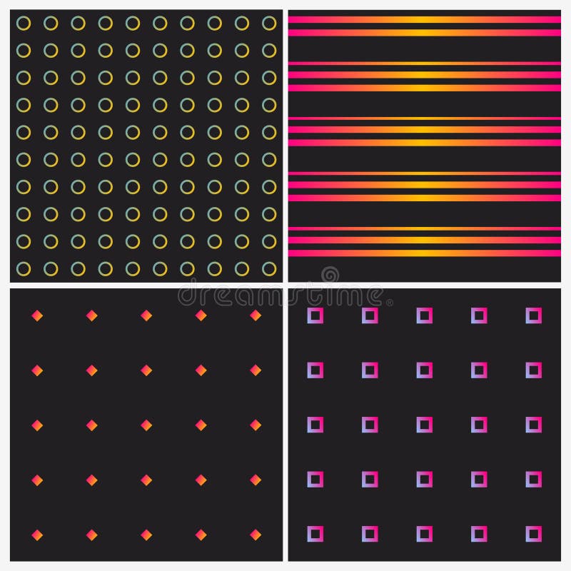 Seamless Texture with Simple Elements. Vector Stock Illustration ...