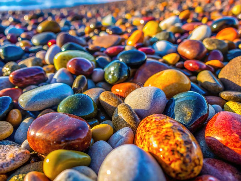 Seamless Texture of Smooth Sea Pebbles a Captivating Abstract ...