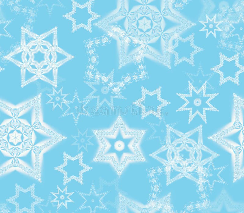 Seamless Texture with Snowflake Fractal Ornaments in Light Blue and ... Seamless Texture with Snowflake Fractal Ornaments in Light Blue and ...
