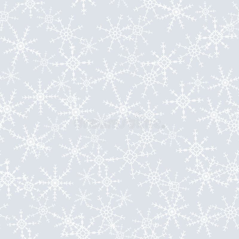 Seamless Texture Snowflake Snow Pattern Gray Stock Vector ...