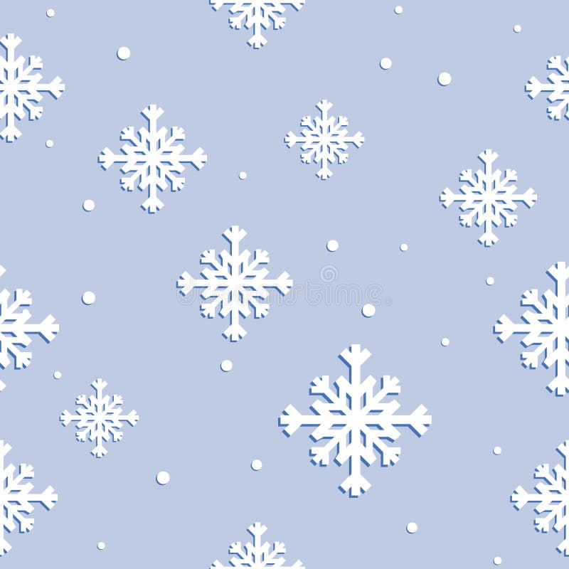 Seamless Texture With Snowflakes Stock Vector - Illustration of image ...