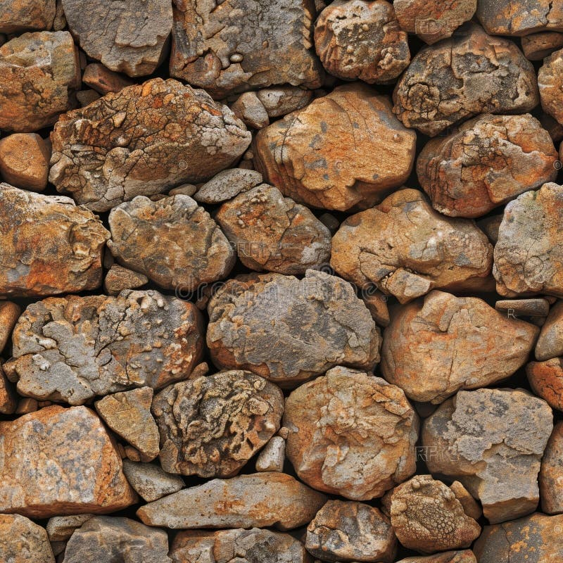 Seamless Texture, Stone Wall Background, Rough Granite Surface, Pattern ...