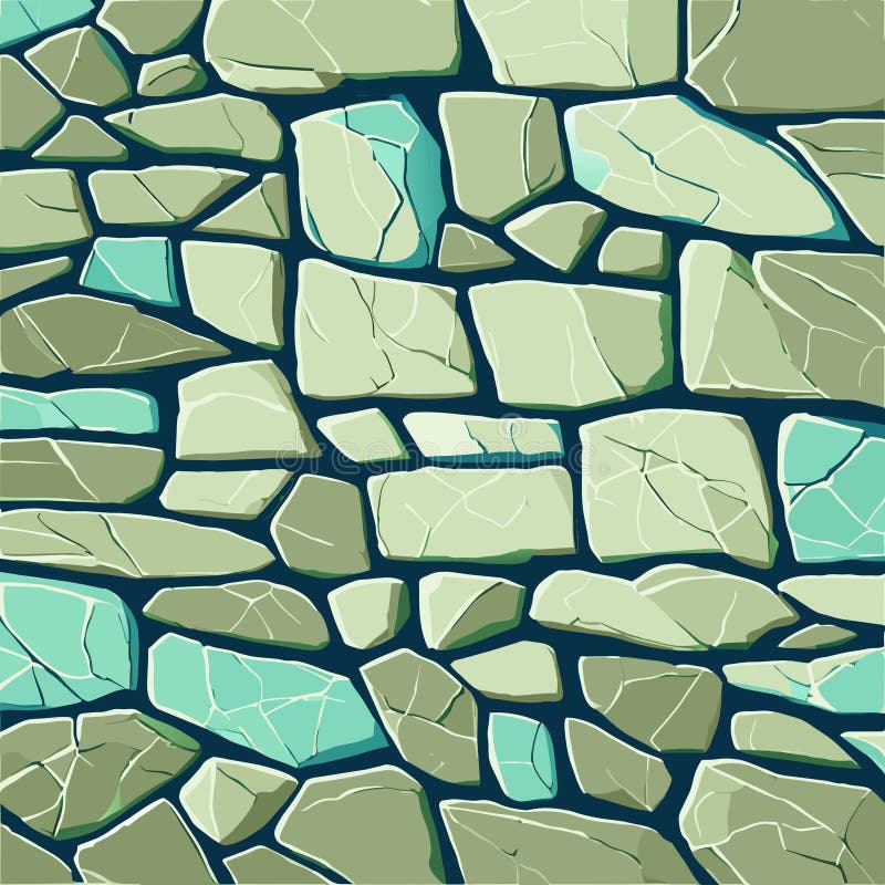 Seamless Texture of Stone Wall. Stock Illustration - Illustration of ...