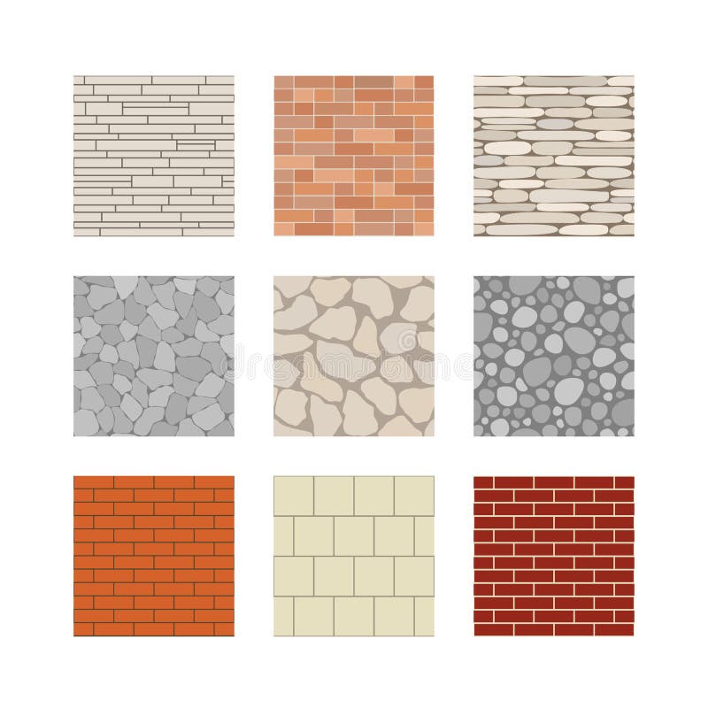 Seamless Stone Wall Texture Stock Illustrations – 69,467 Seamless Stone ...