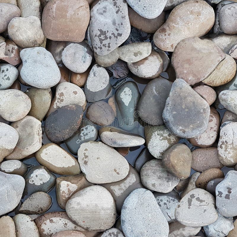 Seamless Texture of Stones of Different Sizes Stock Image - Image of ...