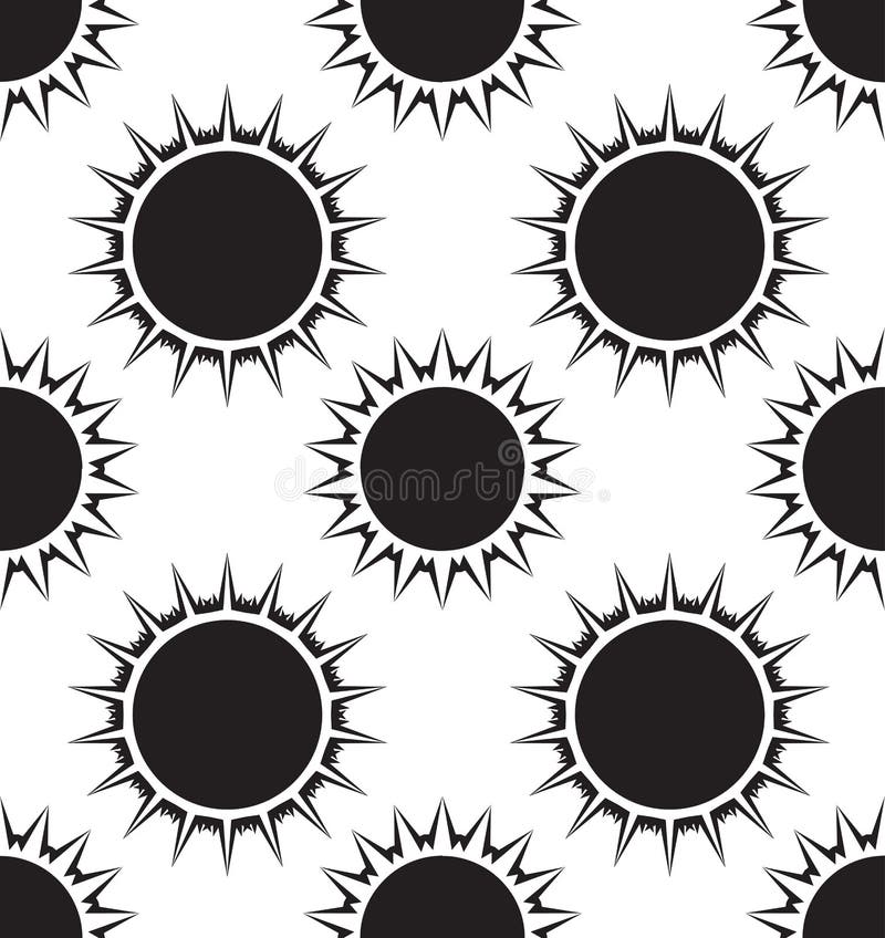 Seamless Texture with the Sun. Stock Vector - Illustration of print ...