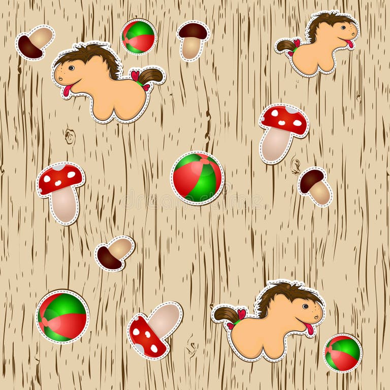 Seamless texture with toys stock vector. Illustration of happy - 24883985