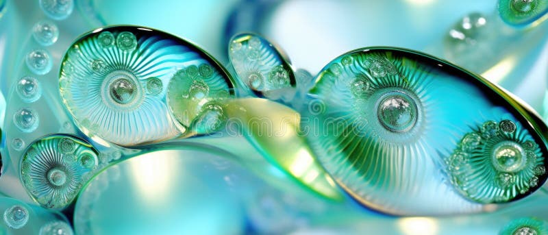 Seamless Texture of Translucent Glass Ammonite Fossil Shells in ...