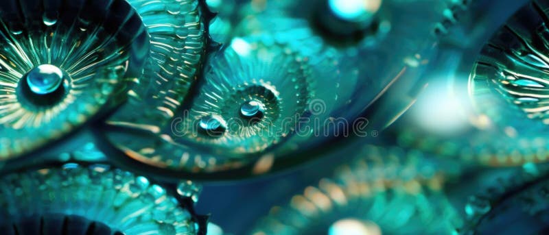 Seamless Texture of Translucent Glass Ammonite Fossil Shells in ...