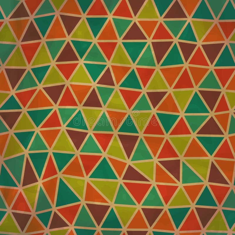 Seamless Texture with Triangles, Mosaic Endless Pattern. Seamles Stock ...