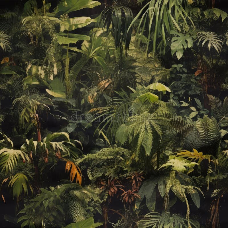 Seamless Texture. Tropical Jungle Stock Photo - Image of leaf, nature ...