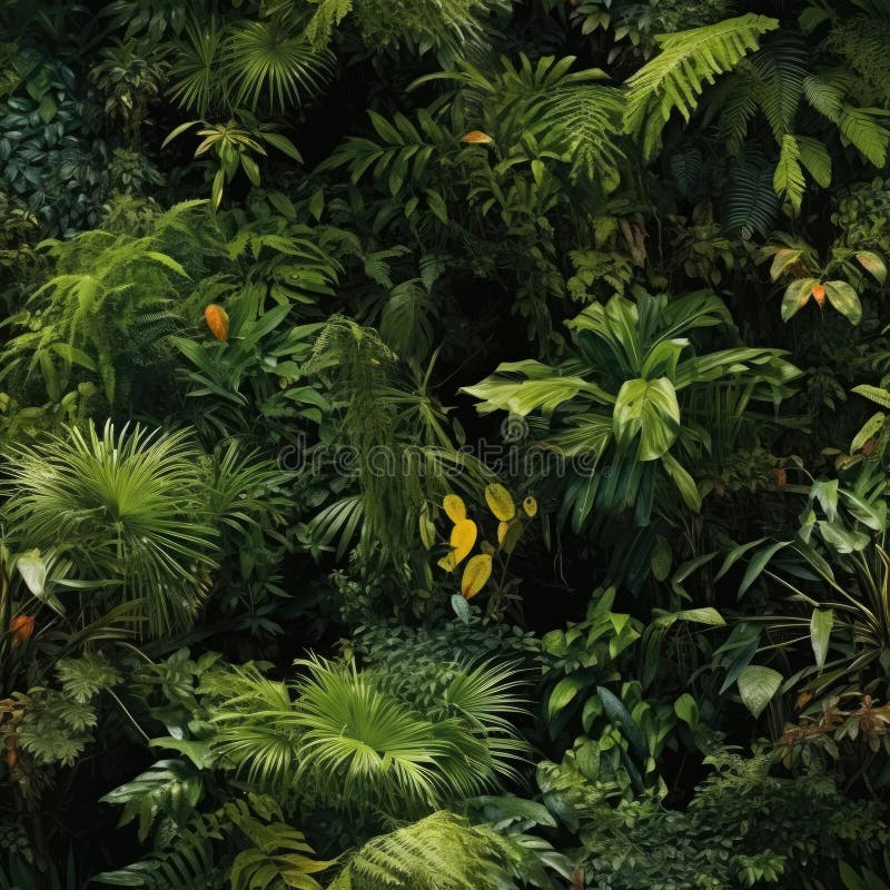 Seamless Texture. Tropical Jungle Stock Image - Image of seamless ...