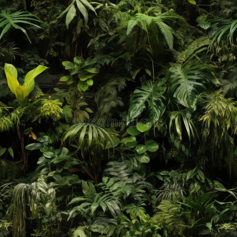 Seamless Texture. Tropical Jungle Stock Photo - Image of botanical ...