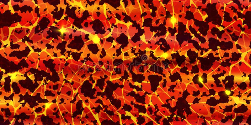 Seamless Texture of Volcanic Lava with Cracked Ground Pattern Stock ...