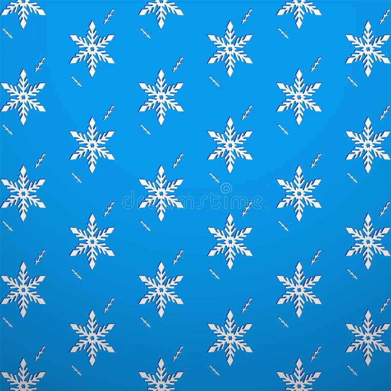 Seamless Texture Wallpaper Snowflake Stock Vector - Illustration of ...