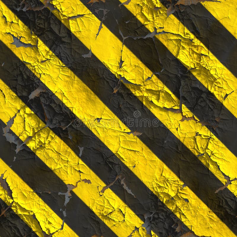 Seamless Texture of Warning Stripes Surface. Stock Illustration ...
