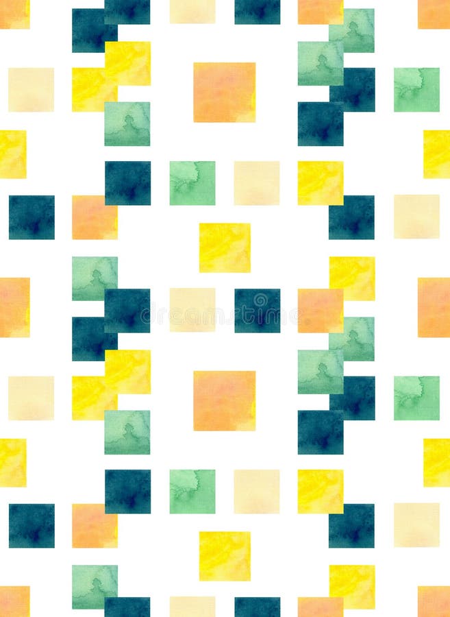 Watercolor Squares Yellow Stock Illustrations – 689 Watercolor Squares ...