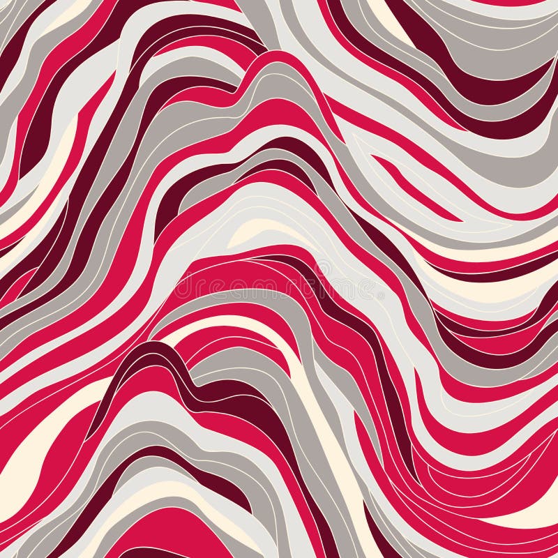 Seamless Texture With Waves Stock Vector Illustration Of Modern