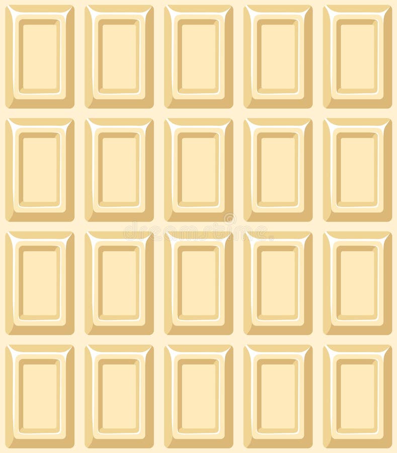Vector Seamless Texture with White Chocolate Bar. Stock Vector ...