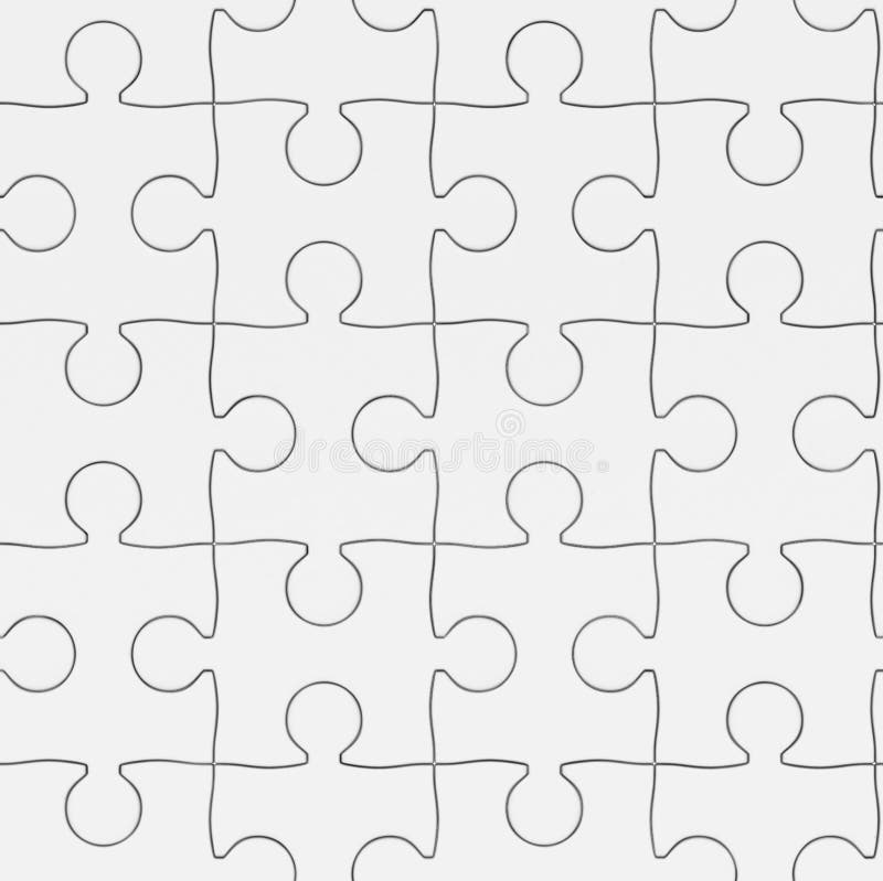 Seamless Jigsaw Puzzle stock vector. Illustration of connection - 12969552