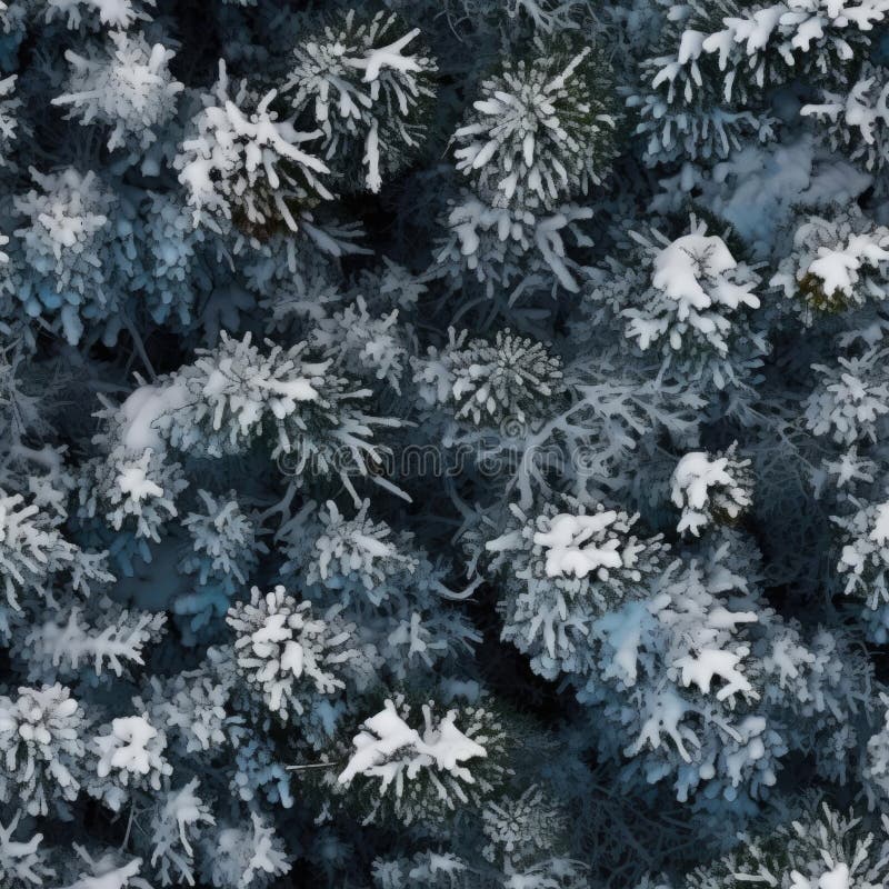 Seamless Texture of Winter Forest Stock Photo - Image of wild, weather ...