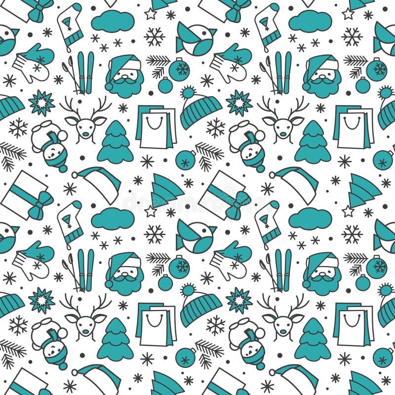 Seamless texture - winter. stock vector. Illustration of pattern - 56052657