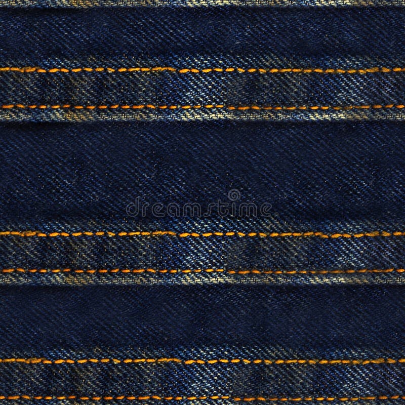 Seamless Texture of Worn Stitched Denim Stock Image - Image of cloth ...