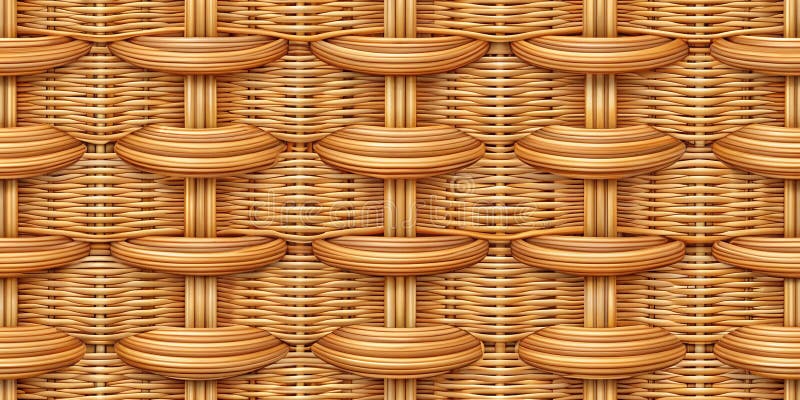 Seamless Texture of Woven Rattan EPS 10 File Included AI Generated ...