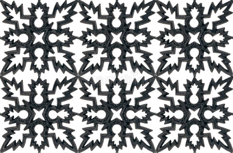 Seamless, Texture of Wrought Iron Latticework Pattern, 3D Illustration ...