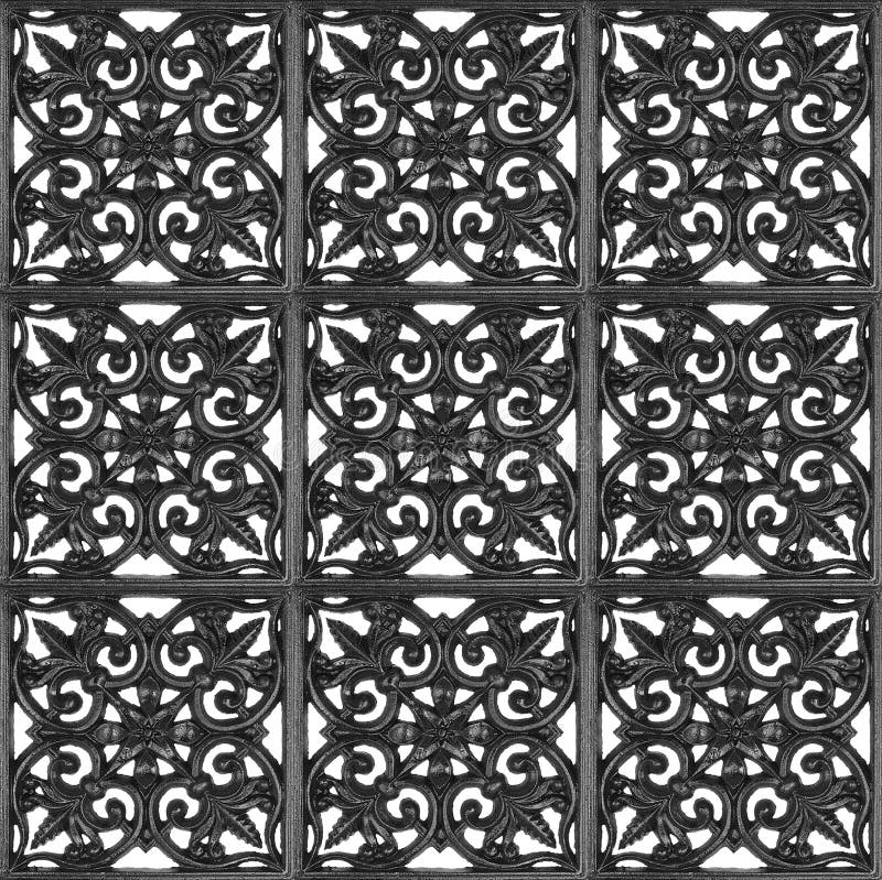 Seamless, Texture of Wrought Iron Latticework Pattern, 3D Illustration ...