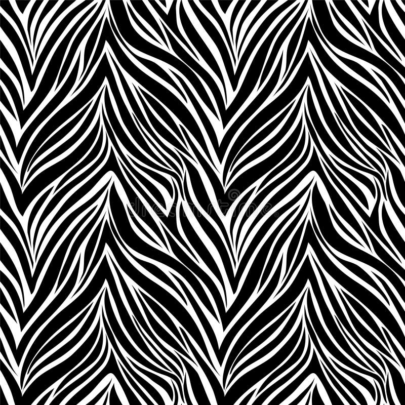 Seamless Texture of Zebra Skin Stock Illustration - Illustration of ...