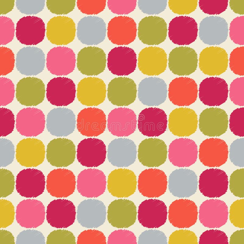 Seamless Textured Circle Dots Wallpaper Pattern Stock Vector ...