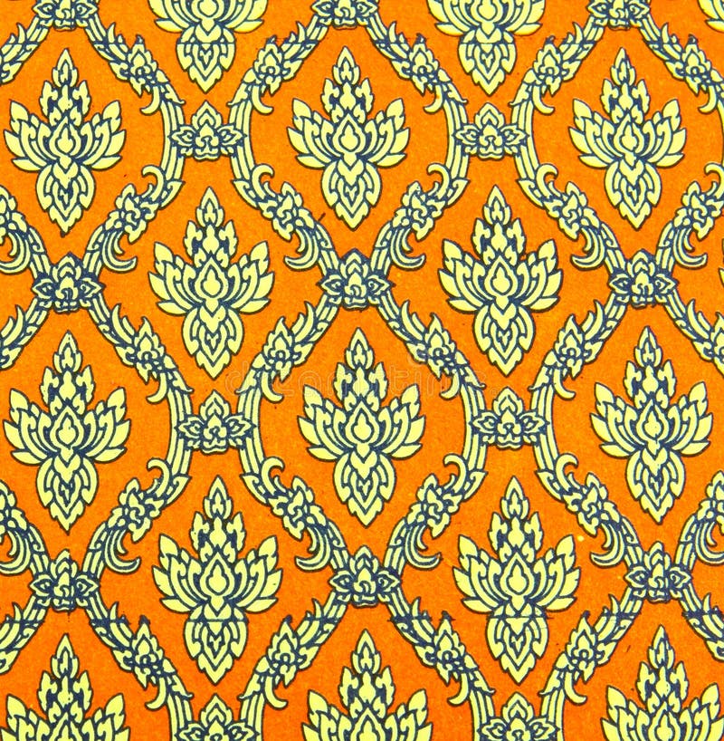 Seamless Thai Pattern On Paper Picture. Image: 20579540
