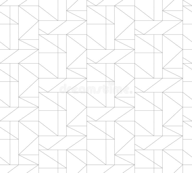 Seamless Thin Linear Pattern. Abstract Geometric Background. Stylish ...