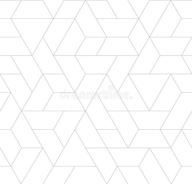 Seamless Thin Linear Pattern Abstract Geometric Background Stylish