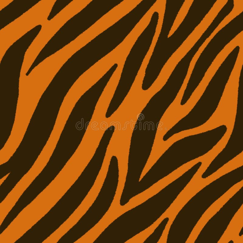 Tiger in Orange Jacket: a Detailed Realistic Portrait Illustration ...