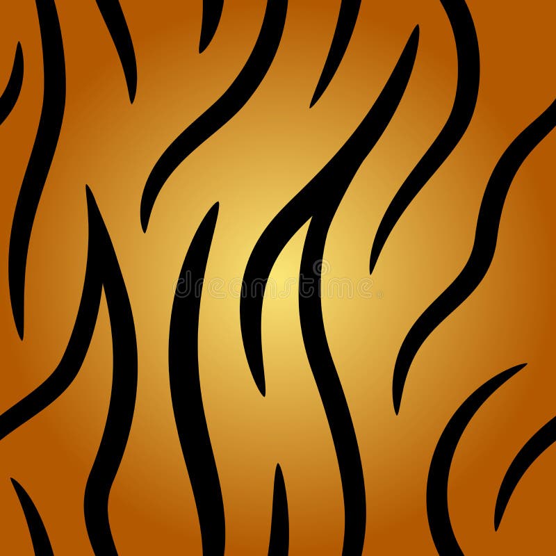 Seamless tiger pattern. stock vector. Illustration of animal - 12492454