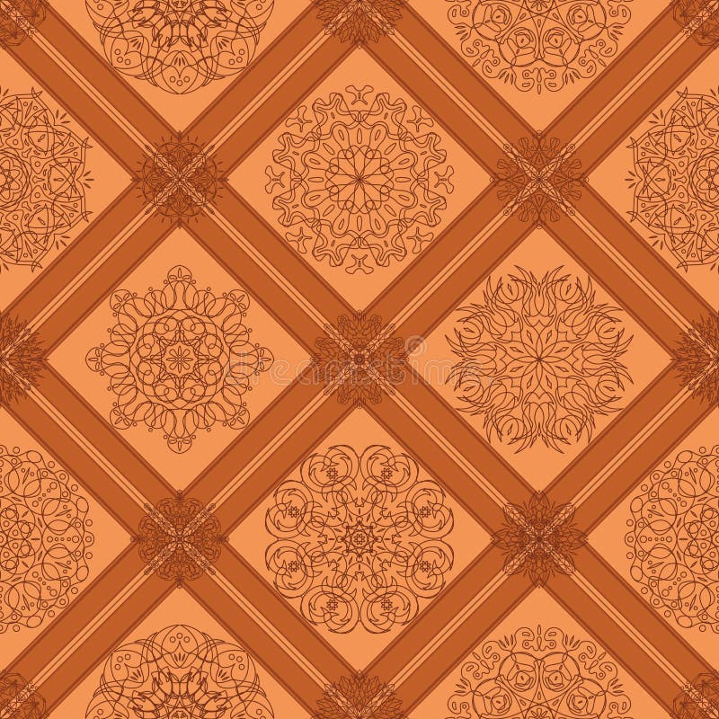 Seamless Tile Abstract Pattern Stock Vector - Illustration of frame ...