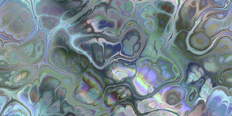 Seamless Tile with Complex, Undulating Design in Variations on Blue ...