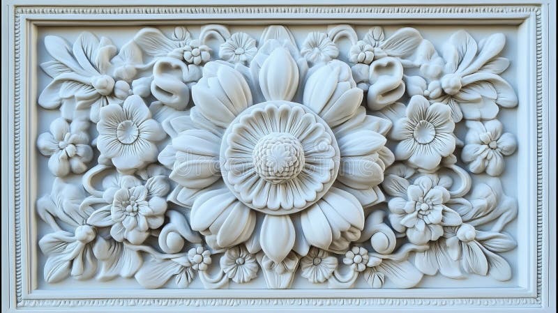 Seamless Tile, 3D Floral Wallpaper Design, Repeated Pattern - Stock ...