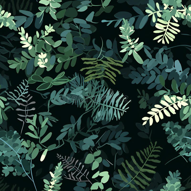 Seamless Tile Floral Pattern Background Design, Flowers Cactus Leaf ...