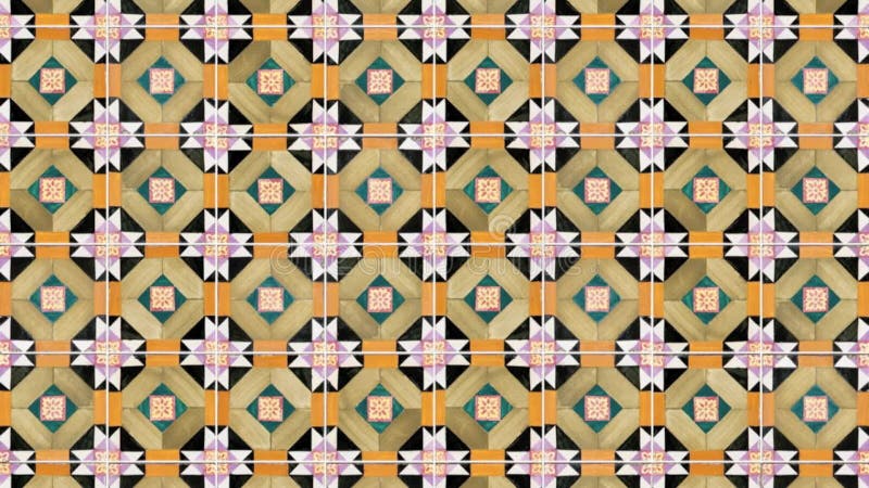 Seamless Tile Pattern Illustration with Squares Animation Sliding on ...