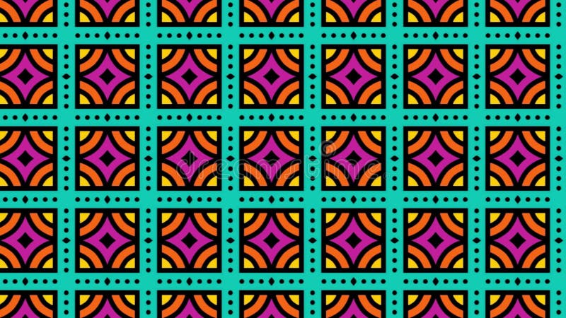 A Seamless Tile Pattern with Colorful Ornaments Shining Colorful ...