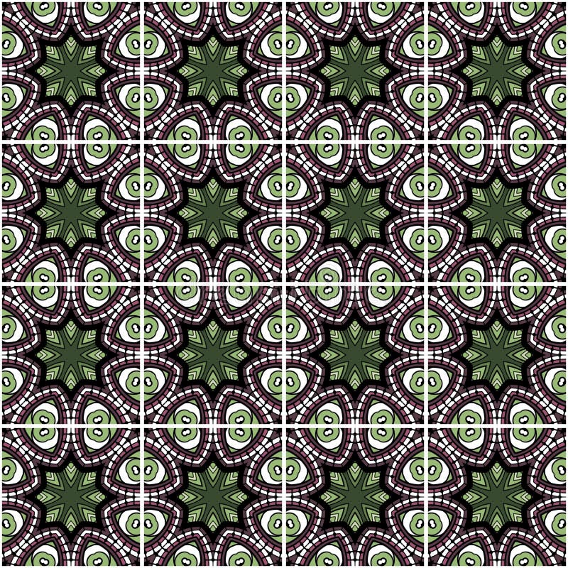 Seamless Tile Pattern, Crazy Patchwork Quilt Ornament Stock Vector ...