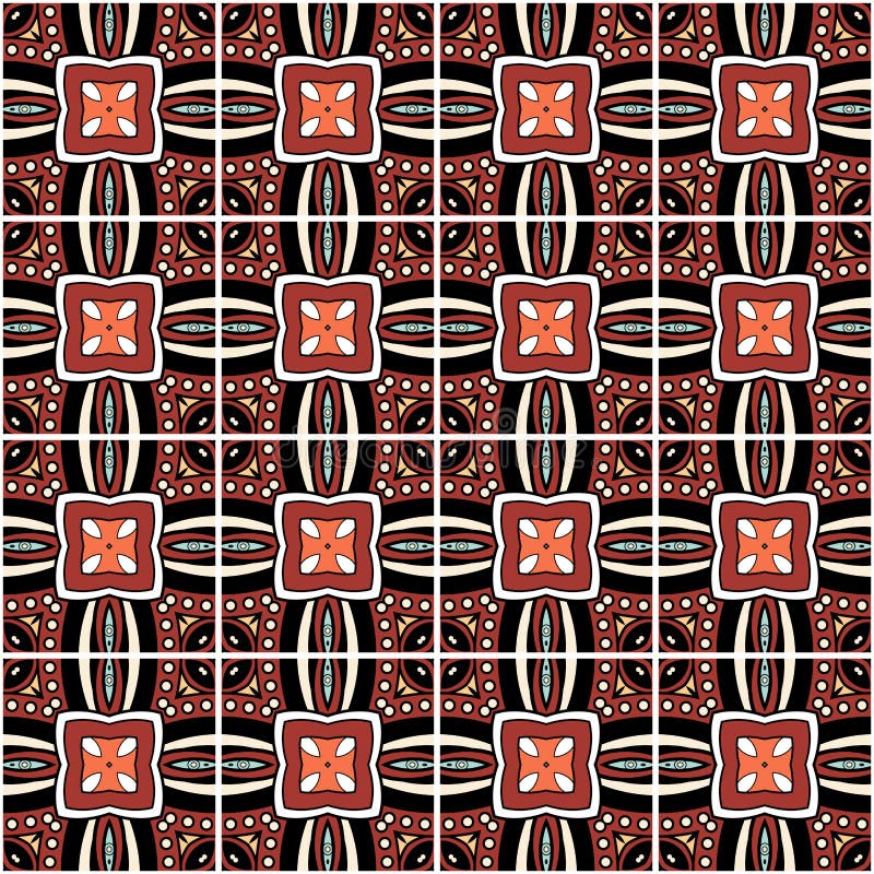 Seamless Tile Pattern, Crazy Patchwork Quilt Ornament Stock Vector ...