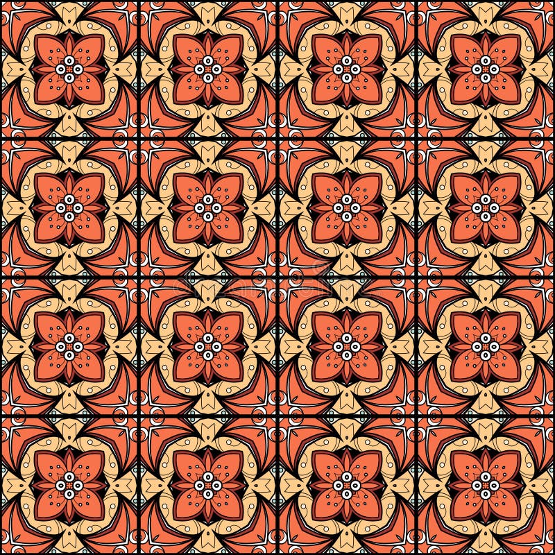 Seamless Tile Pattern, Crazy Patchwork Quilt Ornament Stock Vector ...