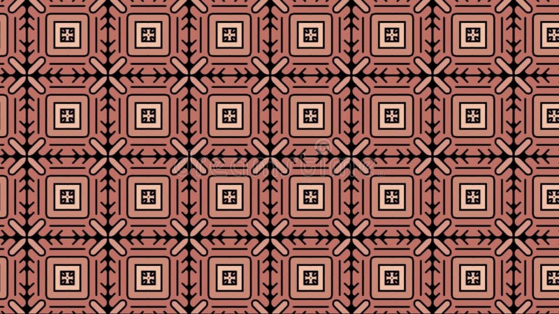 A Seamless Tile Pattern Illustration with Crosses and Squares. Panning ...