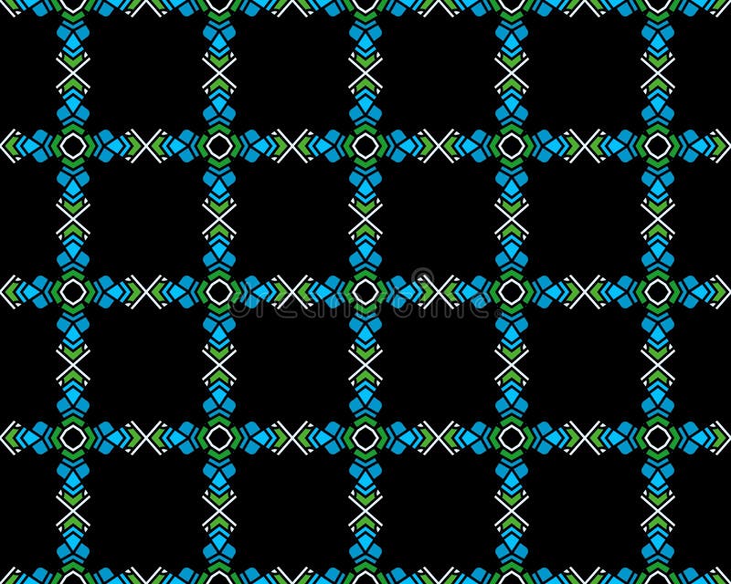 Seamless Tile Pattern Illustration with Squares Stock Illustration ...