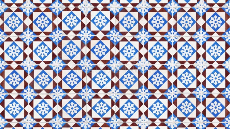 Seamless Tile Pattern Illustration with Squares Animation Sliding on ...