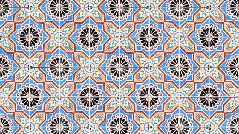 Seamless Tile Pattern Illustration with Squares Animation Sliding on ...